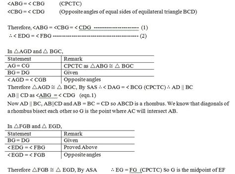 In Figure Ab Cb Ab Cd And Ef Bisects Bd At G Prove That G Is The