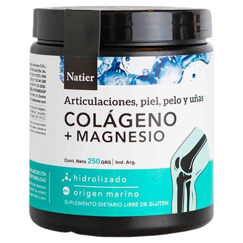 Natier Colágeno Magnesio Polvo Hidrolizado Concentrado X 250 Gramos