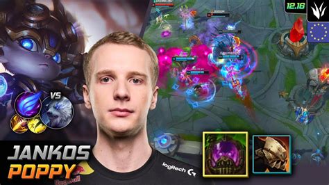 Jankos Jungle Poppy Build Turbo Chemtank Phase Rush LOL EUW 12 16
