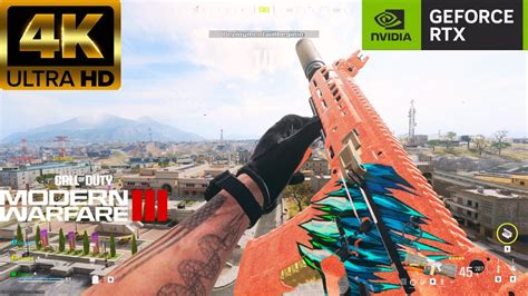 Call Of Duty Modern Warfare 3 RTX 4090 24GB ULTRA SETTINGS 4K RTX