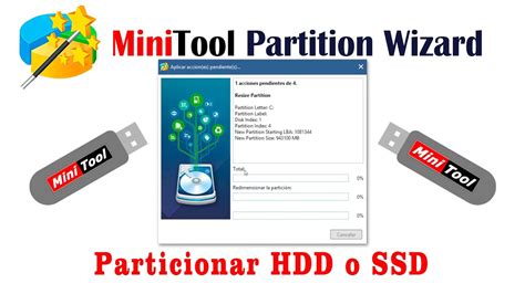 Particionar Un Disco Duro Con Minitool Partition Wizard YouTube