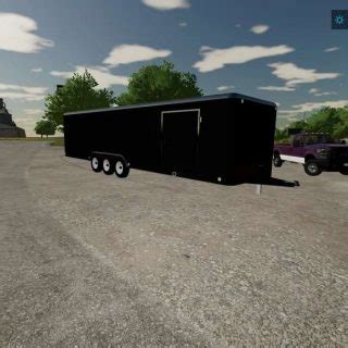 30FT geschlossener Anhänger v1 0 0 0 FS25 Mod FS22 Mod