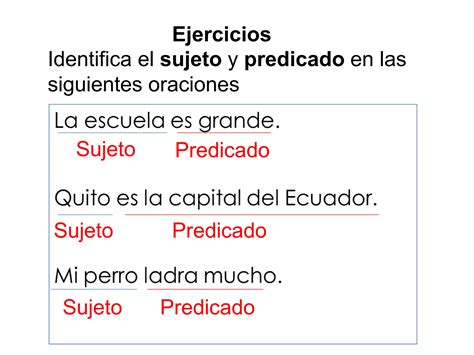 Sujeto Y Predicado En Oraciones Ppt