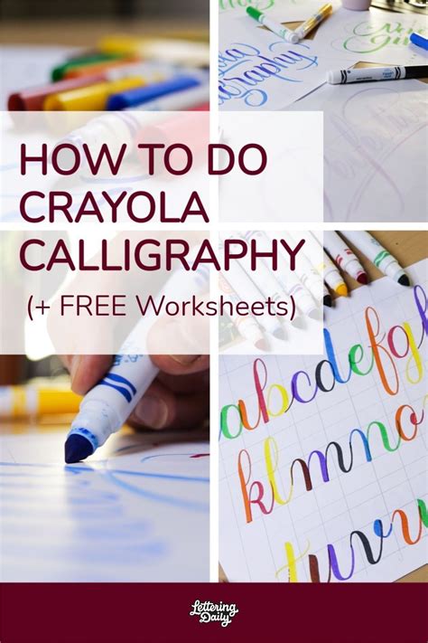 How To Do Calligraphy With Crayola Markers Artofit