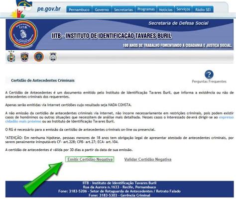 Antecedentes Criminais PE atestado e certidão como emitir online dicas