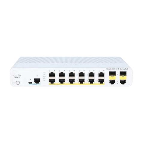 Ws C2960c 12pc L Cisco 2960c Switch 12 Fe Poe 2 X Dual Uplink Lan Base