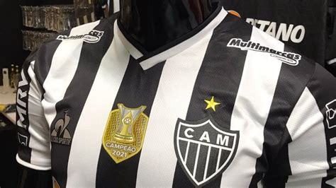Atlético MG prepara camisa para a Supercopa patch de campeão