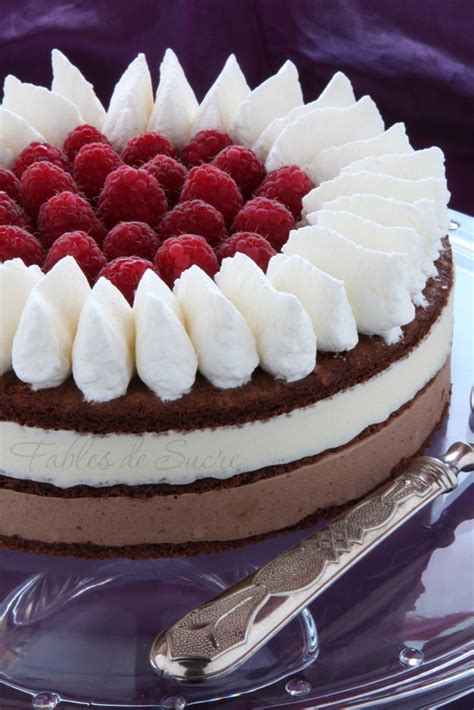 Torta Bavarese Al Cioccolato E Lamponi Fables De Sucre