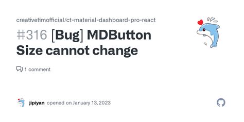 Bug MDButton Size Cannot Change Issue 316 Creativetimofficial Ct
