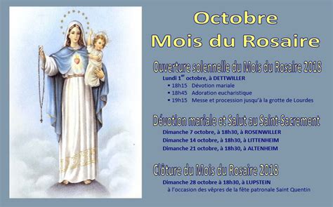 Octobre Mois Du Rosaire Communaut De Paroisses Dettwiller Et Les
