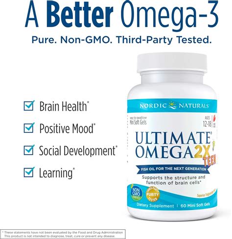 Nordic Naturals Ultimate Omega X Teen Strawberry Mini Geles
