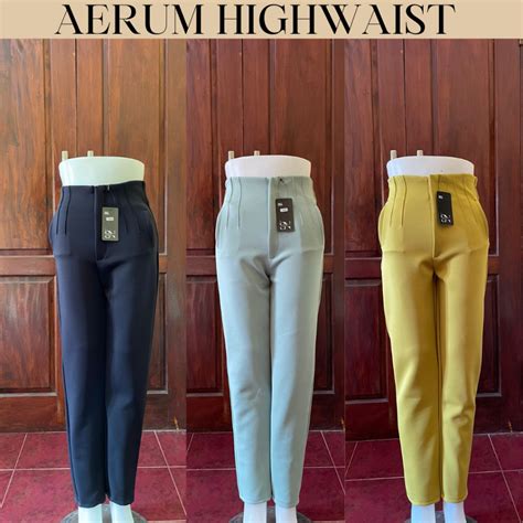 Jual Celana Pensil Wanita Kekinian Baggy Pants Celana Kantor Scuba