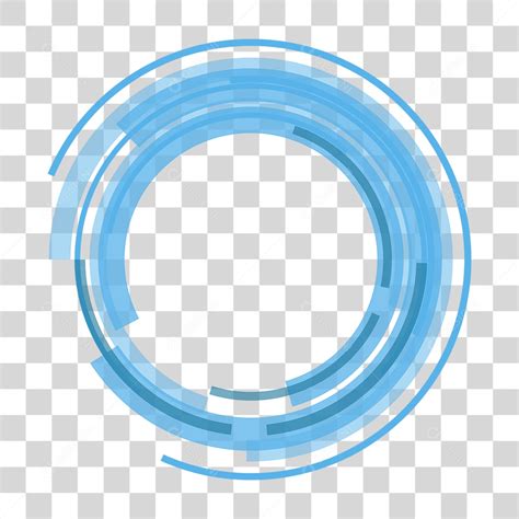Ilustração 3D Circulo Azul para Composição PNG Transparente download