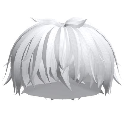 White Messy Manga Hair Roblox Item Rolimon S