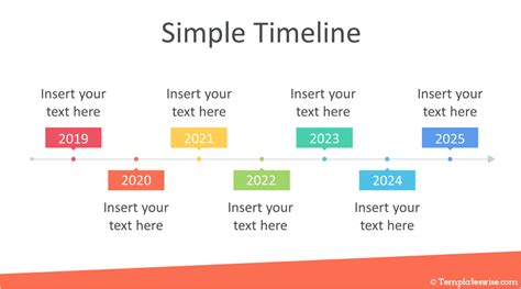 Powerpoint Simple Timeline Template