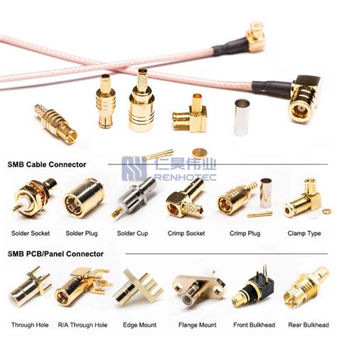 Smb Connector Male Female Jack Pcb Cable Mount Soldering Rg Rg Rf