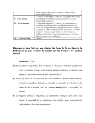 Comprensión y producción de textos actividad 2 docx