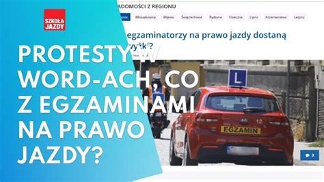 Protesty W WORD Ach Co Z Egzaminami Na Prawo Jazdy Fakty OSK YouTube