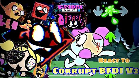 Battle For Corrupted Island 2 0 Fnf React To VS BFDI Glitch X Learn