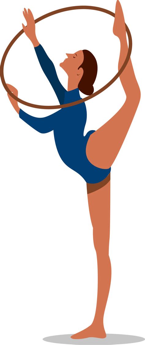 Rhythmic Gymnastics Illustration Vector On White Background 13510840