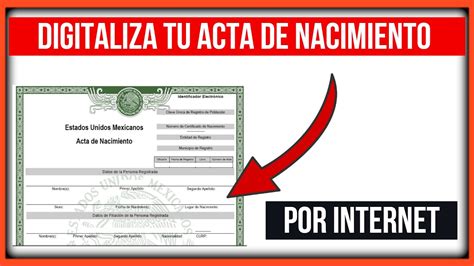 Los Pasos Para Tramitar Tu Acta De Nacimiento En Línea 46 OFF