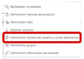 Modificar La Cuenta De Un Usuario De Microsoft Hostalia Centro