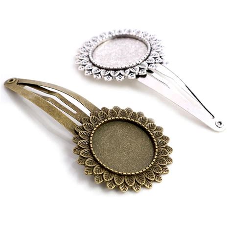20mm 5 pçs antigo prata chapeado bronze material de cobre estilo flor