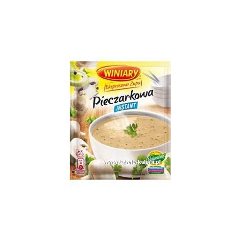 Zupa Pieczarkowa Instant Winiary kalorie wartości odżywcze ile