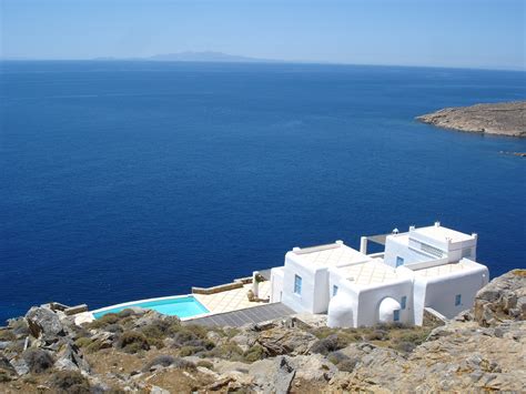House Over Looking The Aegean Photo From Super Paradise In Mykonos