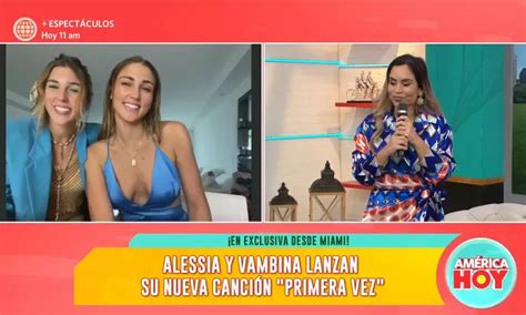 Alessia y Vambina lanzan su nueva canción Primera vez América Noticias