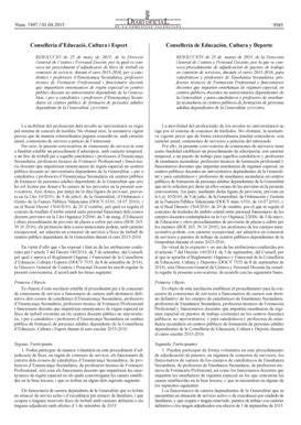 Fillable Online Pv Ccoo 2015 Conselleria DEducaci Cultura I Esport