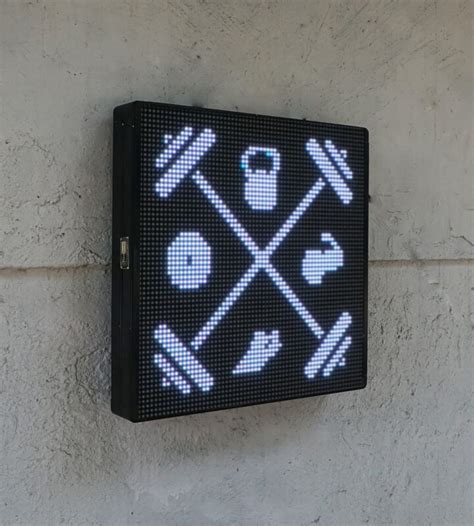 PixelDiode LED Gym Fitness Center Sign Board P6 Outdoor Advertising