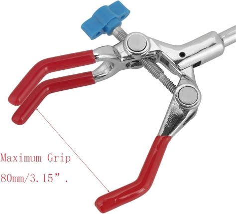 Lab Clamp Prong Finger Style Clip Beaker Clamp With Rubber Cover Lab