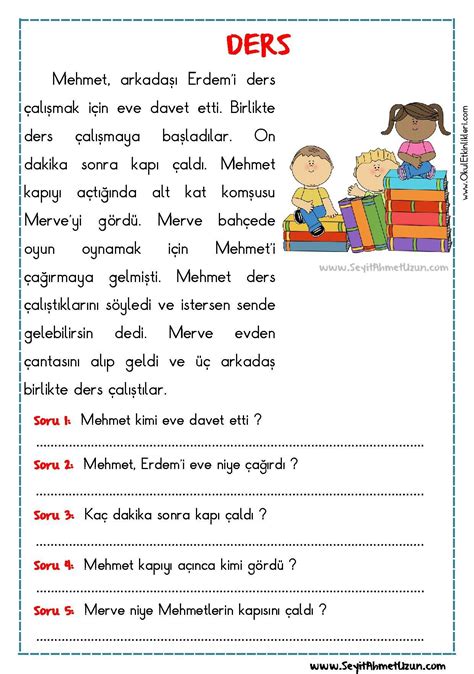 Okuma Anlama Metn Ders Seyit Ahmet Uzun E Itime Yeni Bir Bak