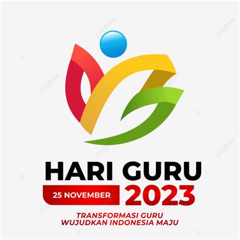Logo Hari Guru Nasional Dan Hari Jadi Ke Vektor Logo Hari Guru