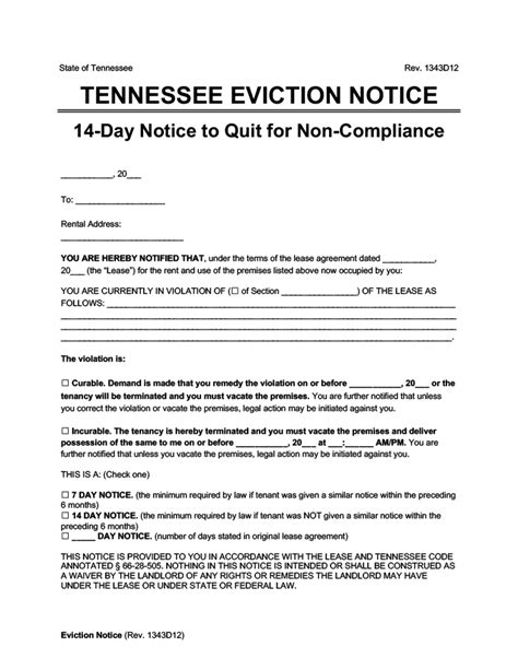 Eviction Notice Fillable Form Printable Forms Free Online