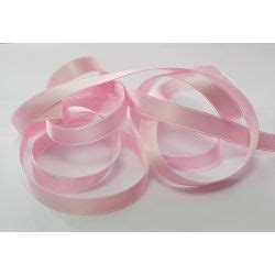 Ruban Satin Luxe Largeur 10 Mm Double Face Coloris Rose Clair Longueur