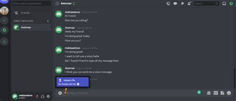 how to send discord voice message