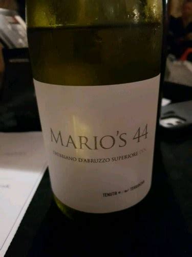 Tenuta Terraviva Marios 44 Trebbiano D Abruzzo Superiore Vivino US