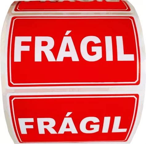 Etiqueta Transporte De Carga Cuidado Frágil 500 Etiquetas