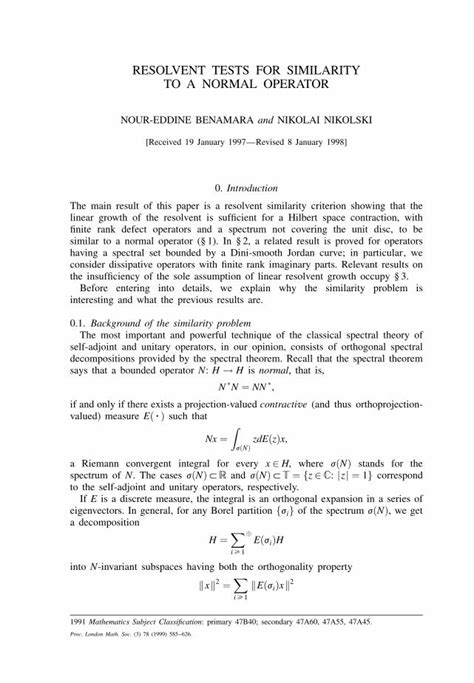 pdf resolvent tests for similarity to a normal operator dokumen tips