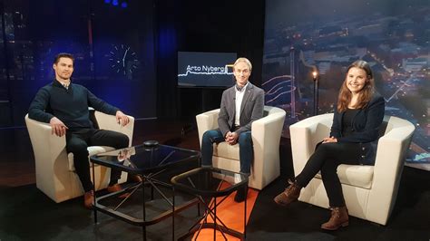 Veera W Vilo Christoffer Strandberg ja Ralf Sirén Arto Nyberg Yle