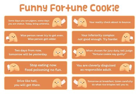 Funny Fortune Cookie Printables Funny Fortune Cookies Funny Fortunes