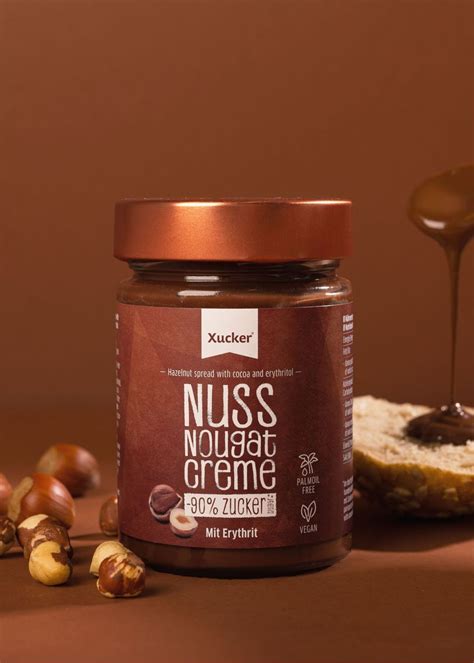 Nuss Nougat Creme mit Erythrit ohne Palmöl
