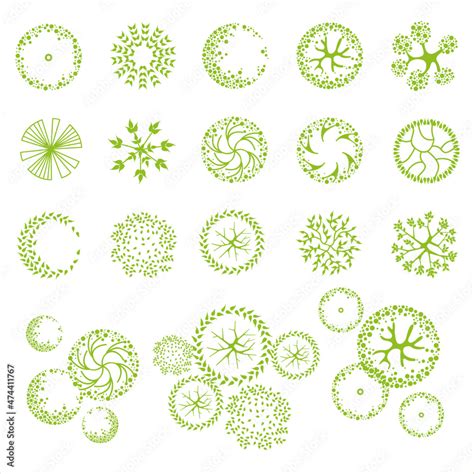 Trees For The Master Plan Tree Plans For Architectural Floor Plans Or
