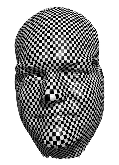 conformal surface parameterization examples a is a real male face download scientific