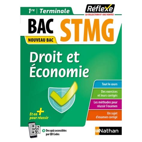 DROIT ET ECONOMIE BAC STMG 1RE TLE STMG EDITION 2022 Lenormand