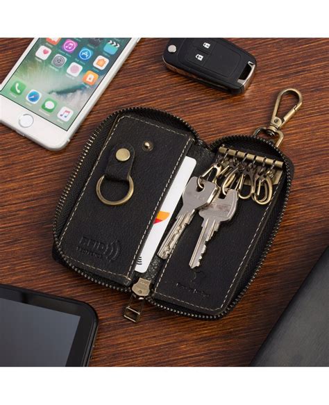Etui Na Klucze Premium Sk Rzane Klucz Wka Czarne Beltimore