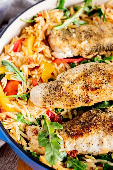 Tuscan Chicken Orzo You Must Try This Delicious 1 Pot Dish