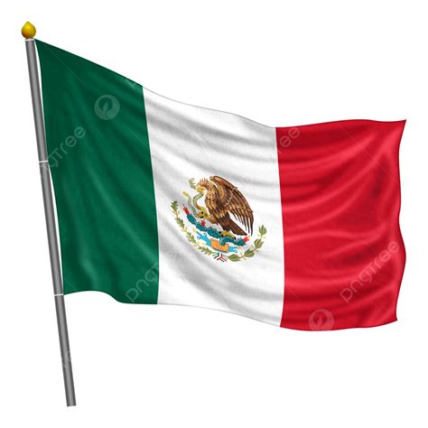 Bandera De México Ondeando Con Textura De Tela PNG dibujos México